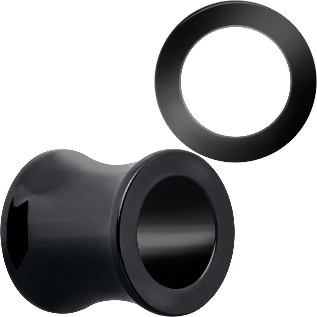 Black Hand Polished Double Flare Tunnel Plug Set 6mm to 25mm – Glowri